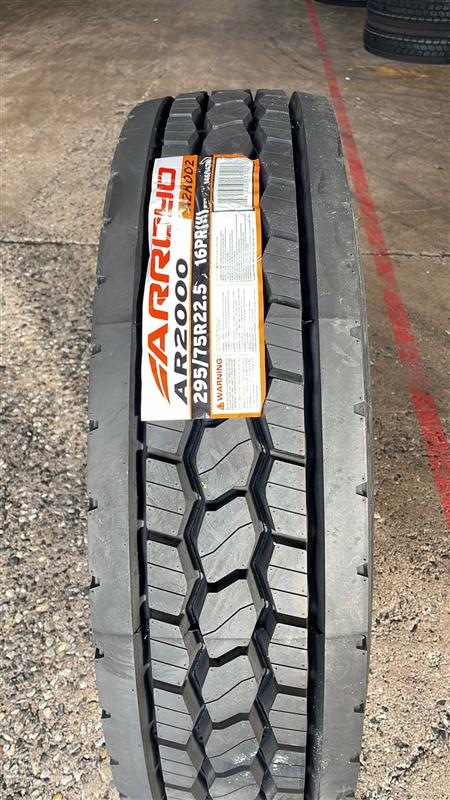 Set of 8 Tires 295/75R22.5 Arroyo AR2000 Drive Closed Shoulder 16 Ply – Digitire