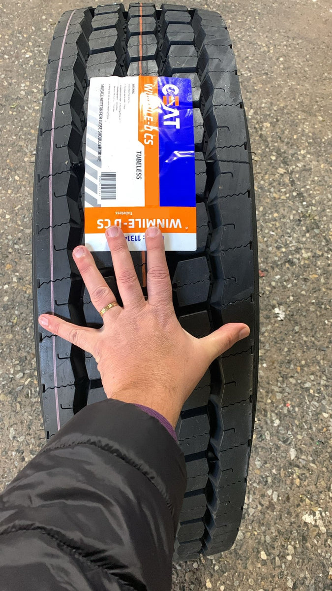 Set of 8 Tires 295/75R22.5 Ceat Winmile-D Drive Closed Shoulder 16 Ply – Digitire