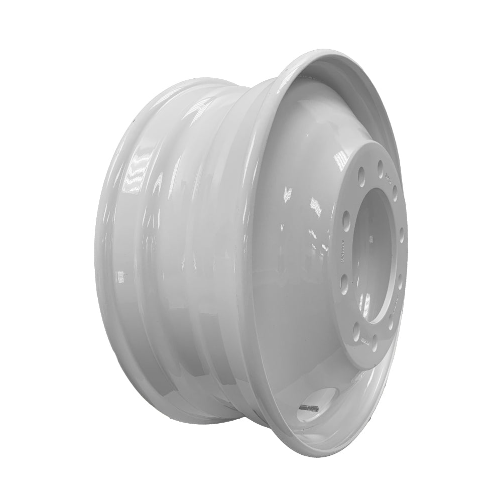 Set of 4 Truck Wheel 24.5x8.25 Steel White SpeedMax 10x285mm Hub Pilot ...