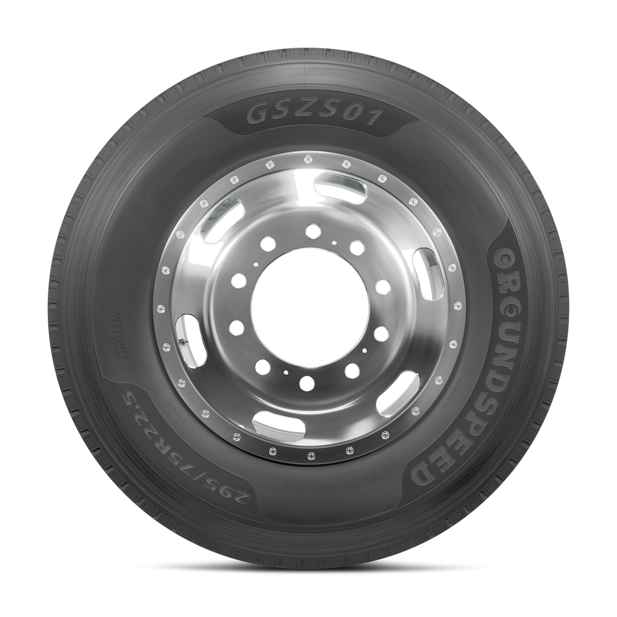 Set of 2 Tires 295/75R22.5 Groundspeed GSZS01 Steer All Position 14 Pl ...