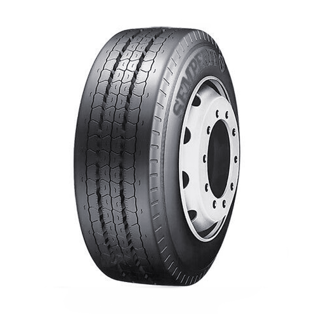 Set of 8 Tires 12R22.5 Semperit LM434 Steer All position 16 Ply Commer ...
